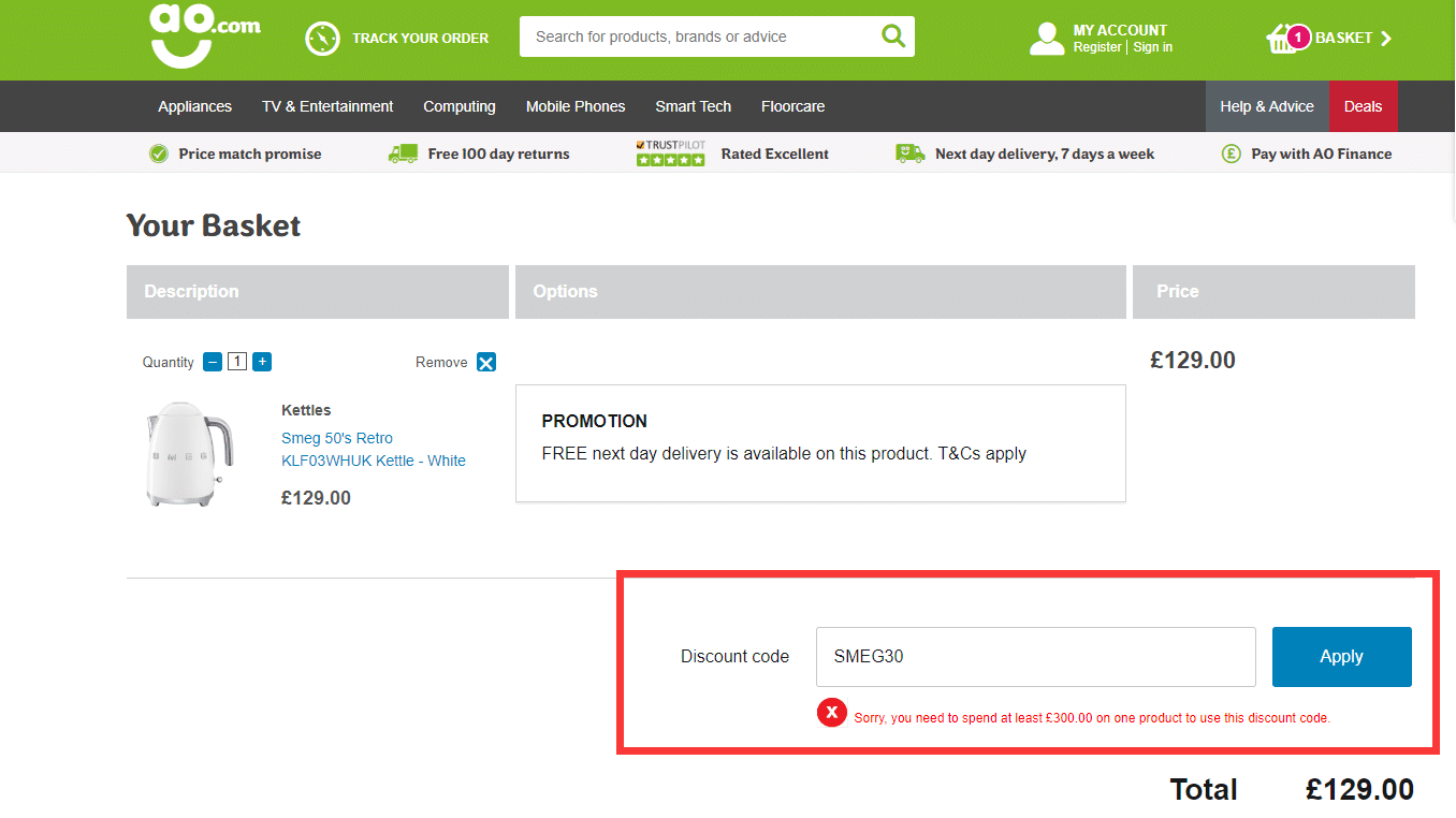 AO.com Discount Codes & Referral Link